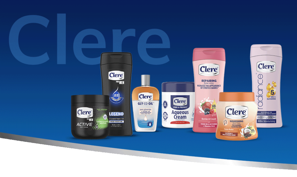 The Clere range of products